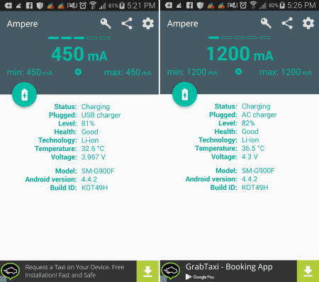 แอพตรวจสอบการชาร์จไฟโทรศัพท์มือถือ Android ว่าชาร์จเร็วแค่ไหน