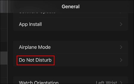 วิธีตั้งค่าโหมด Do Not Disturb สำหรับผู้ใช้ Apple Watch