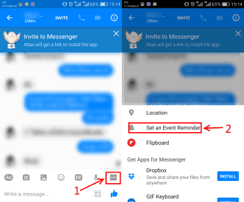 Facebook messenger set reminder - gastacme