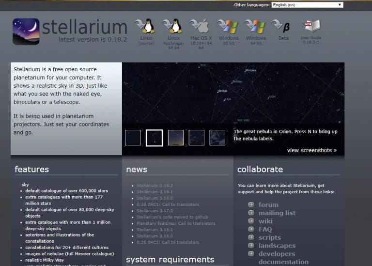 ดูดาวเสมือนจริงได้ง่ายๆผ่าน Stellarium ซอฟต์แวร์ท้องฟ้าจำลองบนเว็บเบราว์เซอร์ - iT24Hrs