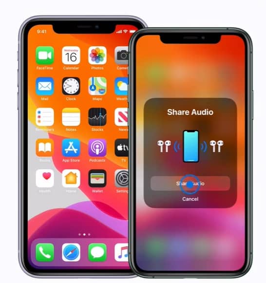 แชร์เสียง iPhone ให้หูฟังไร้สาย 2 ตัว ด้วย Audio Sharing - iT24Hrs