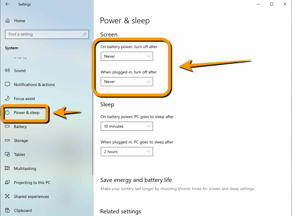 วิธีตั้งค่าไม่ให้จอคอมดับ อัตโนมัติ บน Windows10 - iT24Hrs