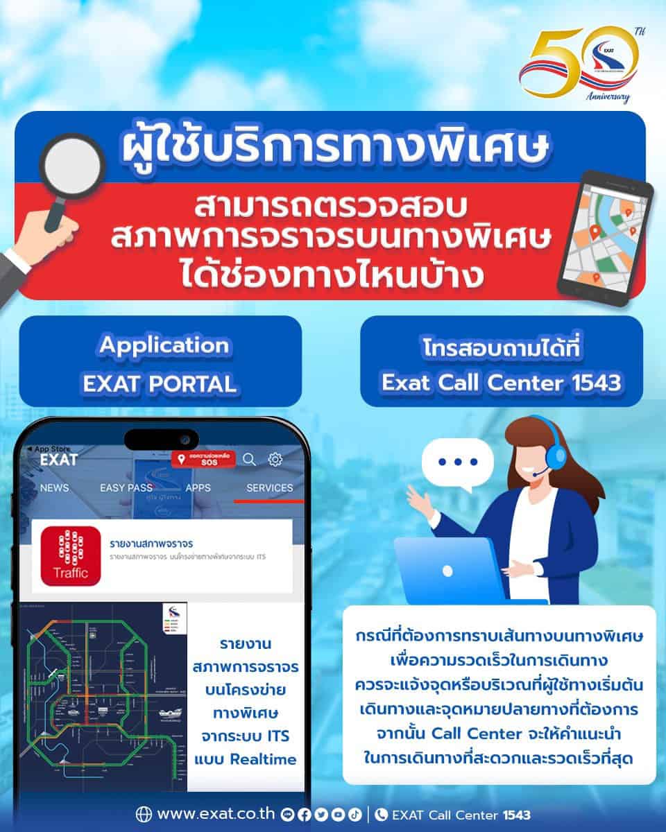 วิธีดูรถติดบนทางด่วน ทางพิเศษ ผ่านแอป EXAT Traffic - iT24Hrs