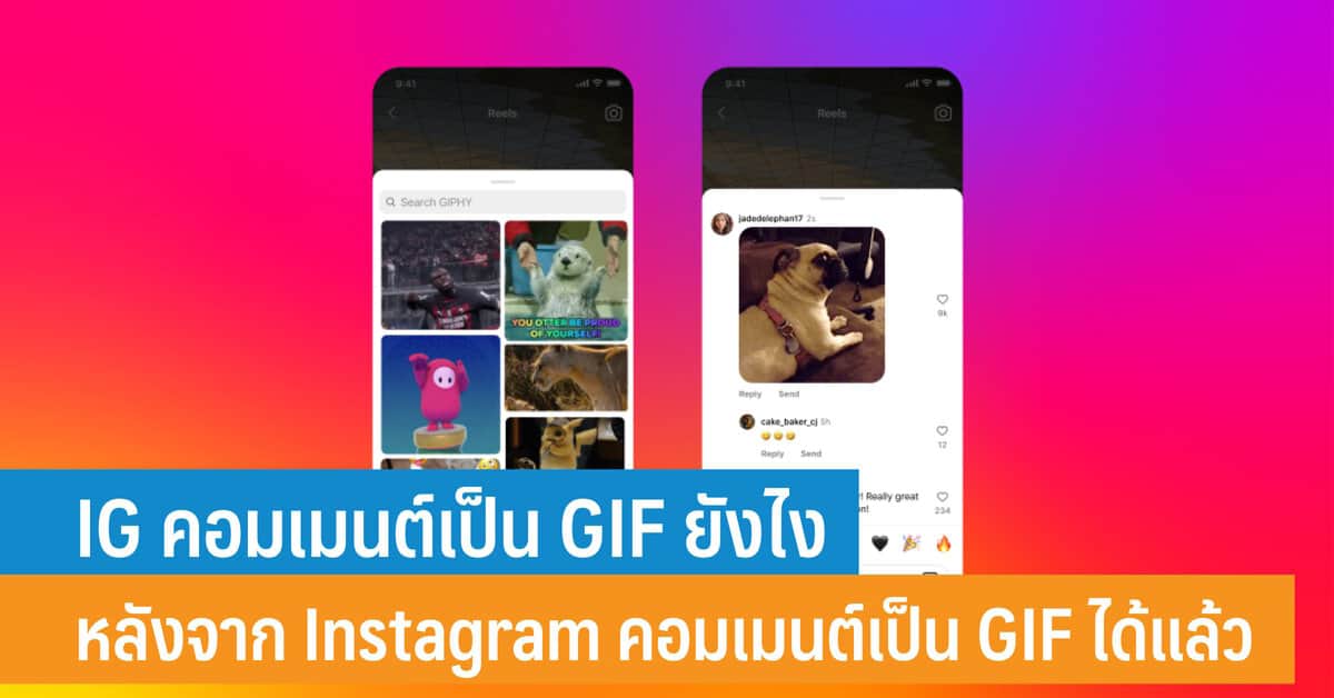 IG คอมเมนต์เป็น GIF ยังไง หลังจาก Instagram คอมเมนต์เป็น GIF ได้แล้ว ...