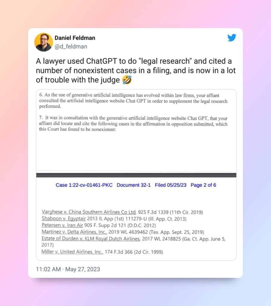 ศาลตัดสิน ลงโทษทนาย หลังทนายใช้ ChatGPT เขียนคำให้การศาล - iT24Hrs