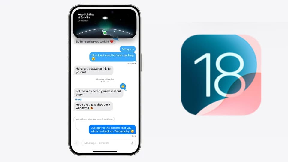 ส่งข้อความผ่านดาวเทียมบน iOS18 ส่งได้แม้ไม่มีสัญญาณมือถือ ไม่จำกัดเฉพาะเหตุฉุกเฉิน - iT24Hrs