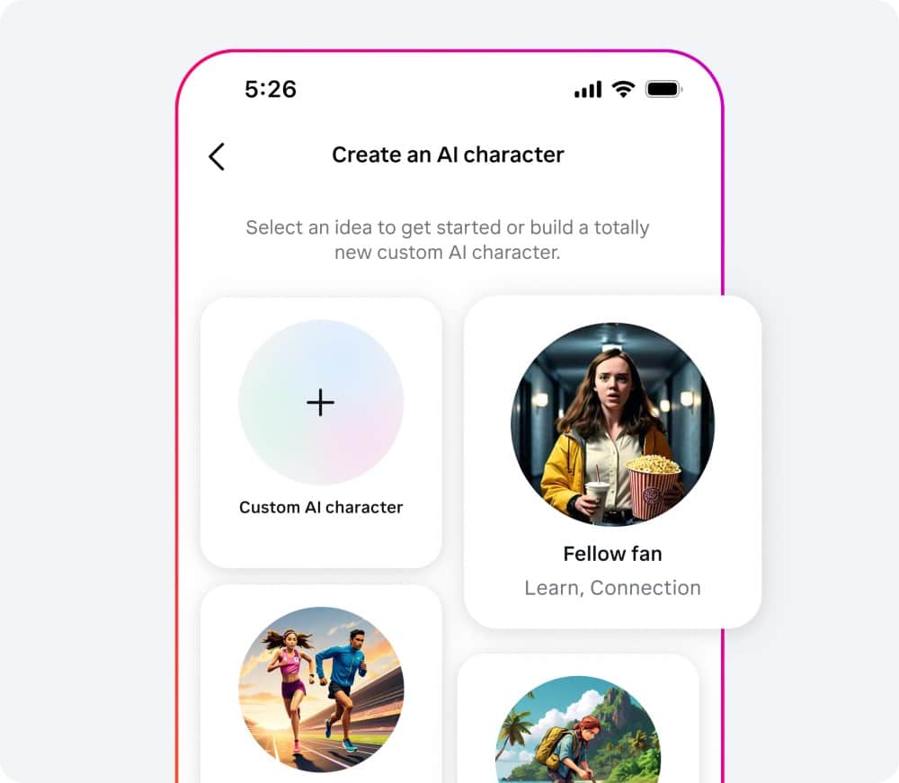 AI Studio แพลตฟอร์มสร้างตัวละคร AI ของตัวเองได้บน Instagram, Messenger ...